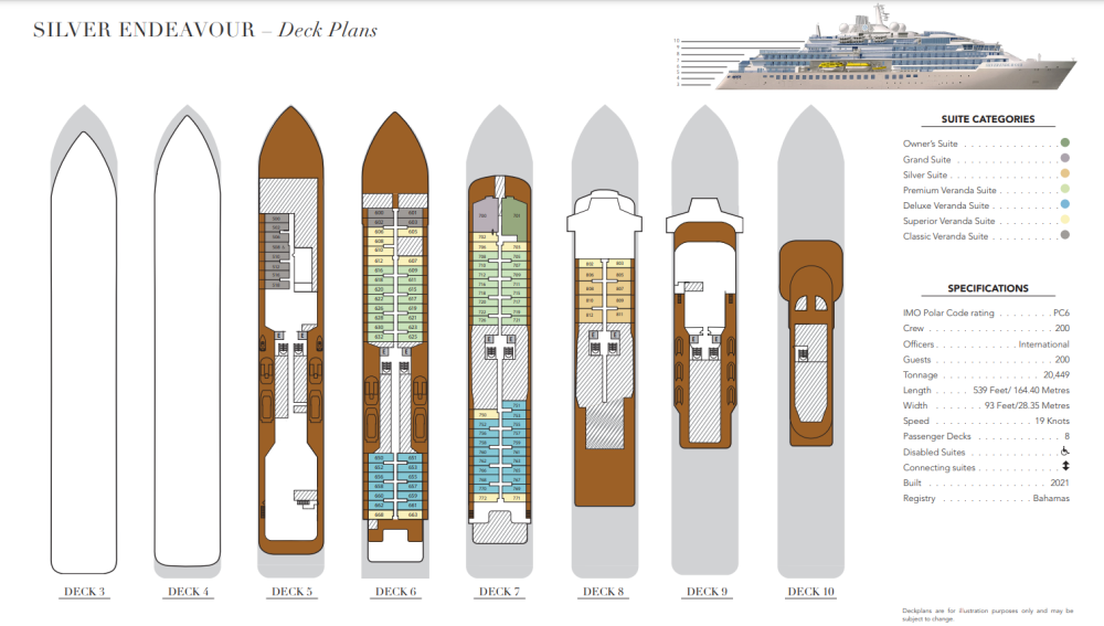 Silver Endeavour Prices, Itineraries, Photos, Deck Plans, Cabins ...