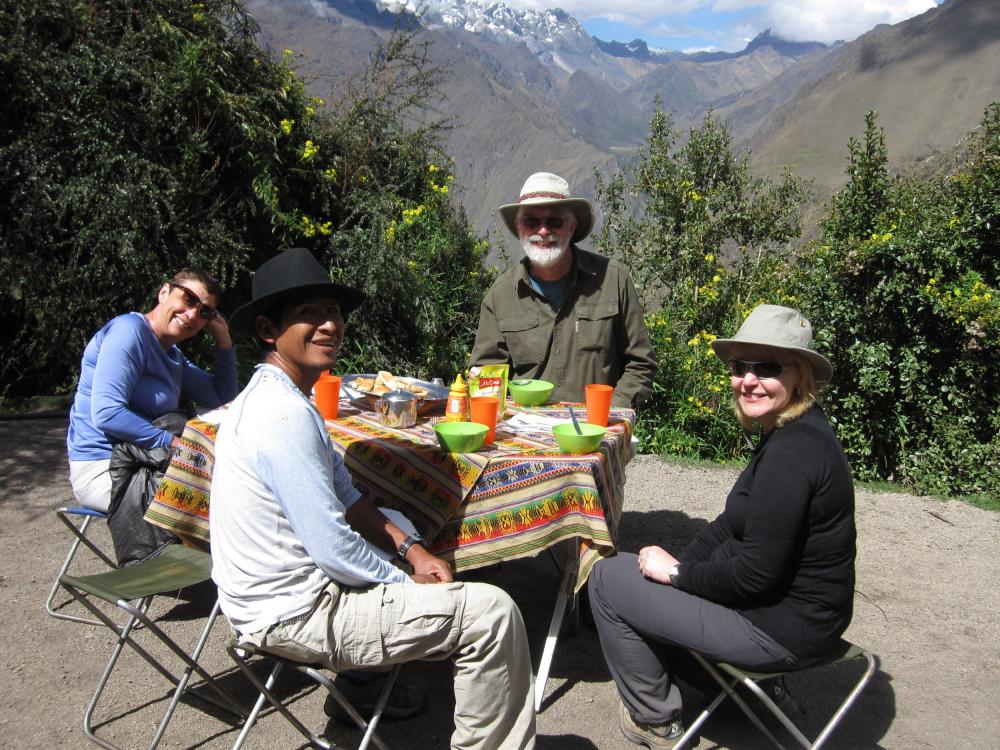 Inca Trail Hike - Campsite for Day 1 on Peru's Inca Trail