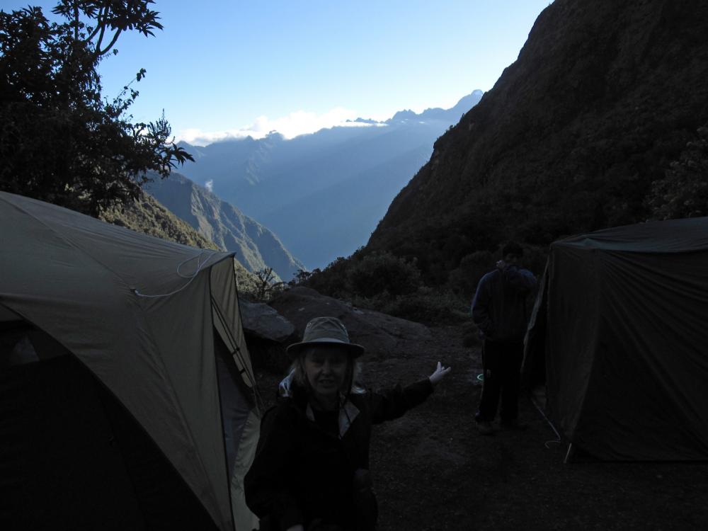Inca Trail Hike - Campsite for Day 2 on Peru's Inca Trail